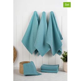 Violeta Home 6er-Set: Geschirrtücher in Blau - (L)76 x (B)43 cm - 65% | Tischwaesche