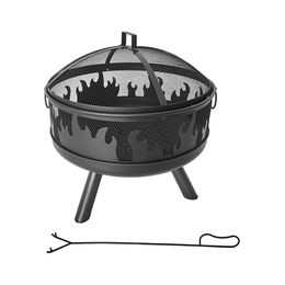 Garden Hero Feuerschale in Schwarz - (H)43 x Ø 61,5 cm - 54% | Gartendekoration