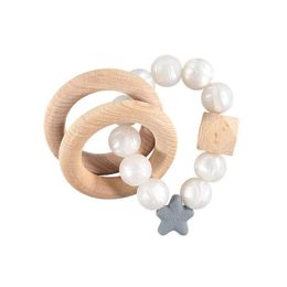 Nibbling Nibbling Stellar Beiß- und Rasselring Greifling Pearl - 5% | Baby-beissringe