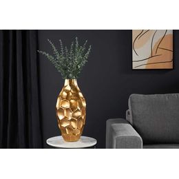 Riess Ambiente Elegante Vase ORGANIC ORIENT 45cm gold Hammerschlag Design Riess-Ambiente oval Boheme Glamour Orientalisch Shabby