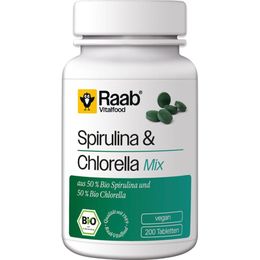 Raab Vitalfood Spirulina+Chlorella Bio Tabletten 200 St