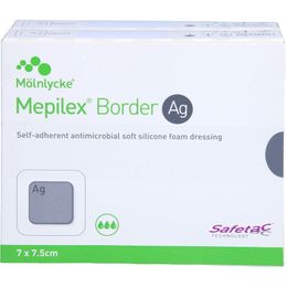EMRA-MED Arzneimittel GmbH Mepilex Border Ag Schaumverb.7x7,5 cm steril 10 St