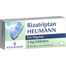 Rizatriptan Heumann bei Migräne 5 mg Tabletten 2 St