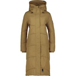 alife and kickin Winterjacke ALIFE & KICKIN "Damen JunaAK A", Damen, Gr. S, braun (camel), 100% Polyester, Jacken Winterjacke