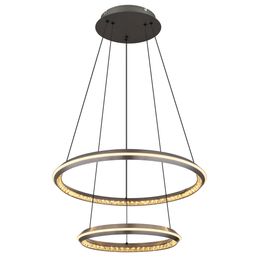 Globo LIGHTING Hängeleuchte "ALAINA", grau matt, Ø 60cm H: 150cm, 1 Stk., Leuchten, Hängelampe Esszimmer-Leuchte Esstischleuchte Wohnzimmer