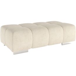 Hockerbank COTTA "Orion", ivory, B:134cm H:42cm T:70cm, 100% Polyester, Hocker