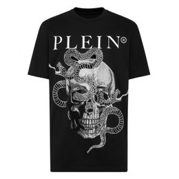 T-Shirt Philipp Plein "Skull", Damen, Gr. XL, 02, schwarz, Obermaterial: 100% Baumwolle, 100% Glas, Shirts T-Shirt