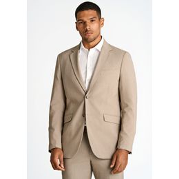Anzugsakko LINDBERGH "LINDBERGH Anzugjacke, Blazer", Herren, Gr. 60, sand mel, Obermaterial: 67% Polyester, 28% Viskose, 5% Elasthan; Futter: 98% Polyester, 2% Elasthan, Sakkos