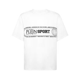 T-Shirt Plein Sport "Logo", Jungen, Gr. L, 01, wei&szlig;, Obermaterial: 100% Baumwolle, Shirts T-Shirt