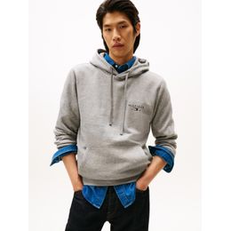 Hoodie Tommy Hilfiger "BRAND LOVE SMALL HILFIGER", Herren, Gr. M, medium grau heather, Sweatware, Obermaterial: 77% Baumwolle, 23% Polyester, normal normal, Rippb&uuml;ndchen, Sweatshirts Hoodie