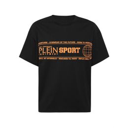 T-Shirt Plein Sport "Logo", Jungen, Gr. L, orange (0220, schwarz, orange), Obermaterial: 100% Baumwolle, Shirts T-Shirt