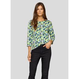 Print-Shirt Rabe "T-Shirt", Damen, Gr. 44, grün, 92%Baumwolle, 8%Elastan, tailliert, Shirts