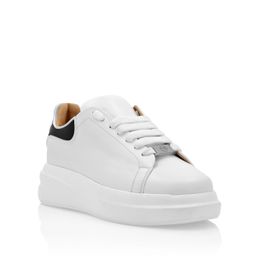 Sneaker Philipp Plein "Sneaker", Damen, Gr. 35, Normalschaft, 01, wei&szlig;, Schuhe Sneaker