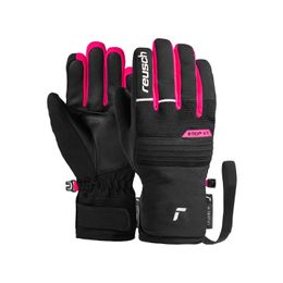 Skihandschuhe Reusch "Benji R-TEX XT Junior", M&auml;dchen, Gr. 4,5, schwarz, pink, 92% Polyester, 6% Polyurethan, 2% Elasthan, unifarben, Handschuhe, mit wasserdichter, atmungsaktiver Funktion