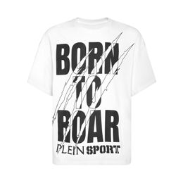 T-Shirt Plein Sport "Scratch", Jungen, Gr. 4XL, weiß (01, weiß), Obermaterial: 100% Baumwolle, Shirts