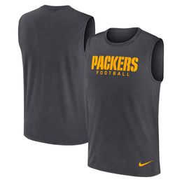 T-Shirt Nike "Nike Shirt Green Bay Packers Nike Dri-FIT Legend Muscle Tank", Damen, Gr. L, grau, 100% Polyester, Shirts T-Shirt