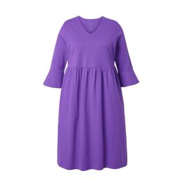 Ulla Popken Kleid Damen Gr&ouml;&szlig;e 58/60 lila Winterkleid