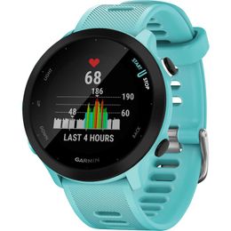 Garmin Smartwatch »FORERUNNER 55 Multisport-« (2, 64 cm / 1, 04 ′′) türkis/schwarz