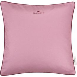 Tom Tailor HOME Dekokissen »Dove Signature« altrosa/rosa + unifarben Bezug: 63% Polyester, 37% Baumwolle B/L: 40 cm x 40 cm