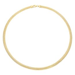 Firetti Collier »Schmuck Geschenk Gold 375 Halsschmuck Halskette Doppelpanzerkette« gelbgoldfarben Eleganter Halsschmuck im Doppelpanzerketten-Design