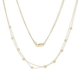 Firetti Collier »Schmuck Geschenk Gold 375 Halsschmuck Halskette Ankerkette Kugeln« gelbgoldfarben Stilvoller Halsschmuck im Ankerkettendesign