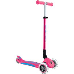Globber Tretroller »ELITE LIGHTS, mit Leuchtrollen« pink