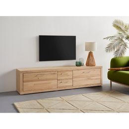 VOGL M&Ouml;BELFABRIK Lowboard &raquo;1237&laquo; Massivholzfront, Breite ca. 211 cm, mit Softclose Funktion Eiche
