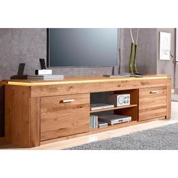 VOGL M&ouml;belfabrik Lowboard braun Massivholz, Melamin