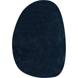 Tom Tailor HOME Hochflor-Teppich »Shaggy Teppich Cozy« oval 25 mm Höhe Uni Farben, auch in Pastell Farben, weich & kuschelig petrol Obermaterial:...