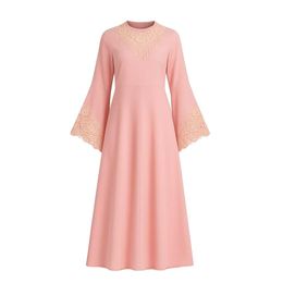 MODAMIHRAM Kleid Damen Gr&ouml;&szlig;e 42 ecru / rosa Winterkleid