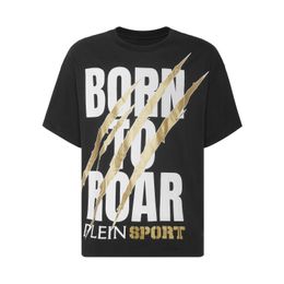 T-Shirt Plein Sport "Scratch", Jungen, Gr. L, schwarz (0293, schwarz, lightgold), Obermaterial: 100% Baumwolle, Shirts T-Shirt