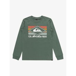 Quiksilver Langarmshirt &raquo;Qs Rainbow&laquo; Laurel Wreath 10 10 Stoff: Baumwoll-Jersey-Stoff [160 g/m2]