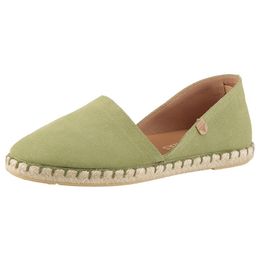 VERBENAS Espadrille &raquo;CARMEN SERRAJE&laquo;, Schlupfschuh, Sommerschuh, Loafer mit typischem Jute-Rahmen gr&uuml;n 40 40 Gelenkoffenes, sommerliches Modell