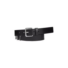 Tommy Jeans Ledergürtel »3, 0 cm breit«, mit TH-Monogramm-Emblem black