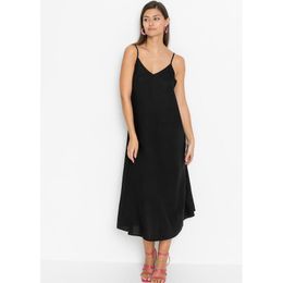bonprix Tr&auml;gerkleid &raquo;Tr&auml;gerkleid aus feiner Viskose&laquo; Tr&auml;gerkleid aus feiner Viskose schwarz 46 - N-Gr N-Gr 46 Tr&auml;gerkleid mit feiner Viskose f&uuml;r...
