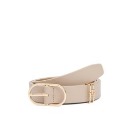 Tommy Hilfiger Lederg&uuml;rtel &raquo;TH FEMININE 2.5 cm breit&laquo; Gr&ouml;&szlig;enverstellbar Classic Beige
