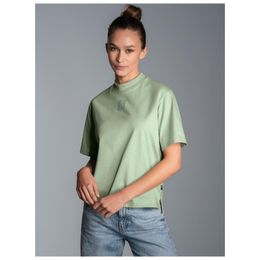 TRIGEMA Damen T-Shirt &raquo;TRIGEMA T-Shirt mit Stehkragen&laquo; 1 Stk. gr&uuml;n XL