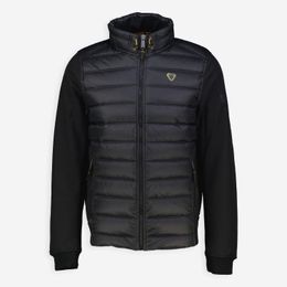 Schwarze Argon Pufferjacke