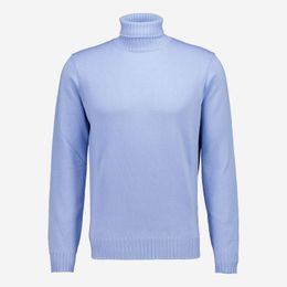 Ferrante Blauer Rollkragenpullover aus Merinowolle