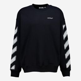 Off White Schwarzes Sweatshirt mit Logo-Detail