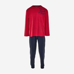Tom Tailor Rot-dunkelblaues Pyjama-Set