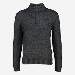 Replay Grauer Pullover mit Reißverschluss