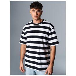 TRIGEMA T-Shirt &raquo;Heavy Oversized T-Shirt mit Ringelmuster&laquo; 1 Stk. navy XL XL HEAVY -Single-Jersey