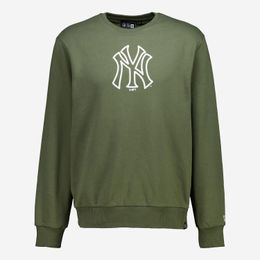 New Era Olivgr&uuml;nes Sweatshirt mit Logo