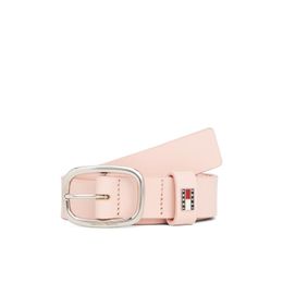 Tommy Jeans Ledergürtel »TJW OVAL 3.0 cm breit« Ovale Einfachdornschließe und Logo am Verschluss Delicate Pink