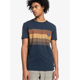 Quiksilver T-Shirt »New Stripes« Navy Blazer M M Stoff: leichter Baumwoll-Jersey [160 g/m2]