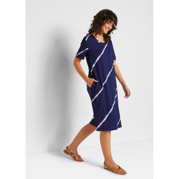 bonprix Damen bonprix Jerseykleid blau 52/54 (XXL), N-Gr