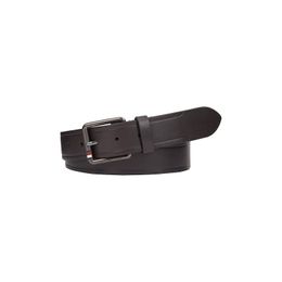 Tommy Hilfiger Lederg&uuml;rtel &raquo;CASUAL 3.5 cm breit&laquo; mit Metall-Label an der Schlie&szlig;e Testa Di Moro