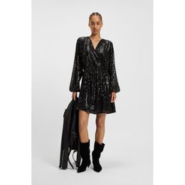 BOSS Orange Paillettenkleid &raquo;Dilloi Premium Damenmode&laquo; mit V-Ausschnitt, kurz geschnitten Black 001 40 - N-Gr N-Gr 40 Kurzes Kleid von BOSS Orange...
