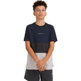 Quiksilver T-Shirt &raquo;Essentials Block&laquo; blau 16(165-172cm) 16(165-172cm) Bio-Stoff: Reiner Bio-Baumwollstoff [190 g/m2]